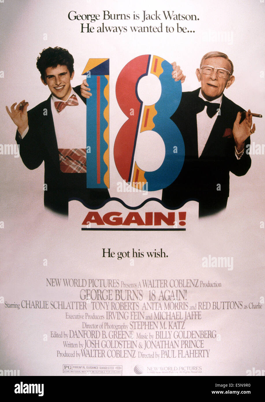 18 AGAIN!, from left: Charlie Schlatter, George Burns, 1988, © New ...