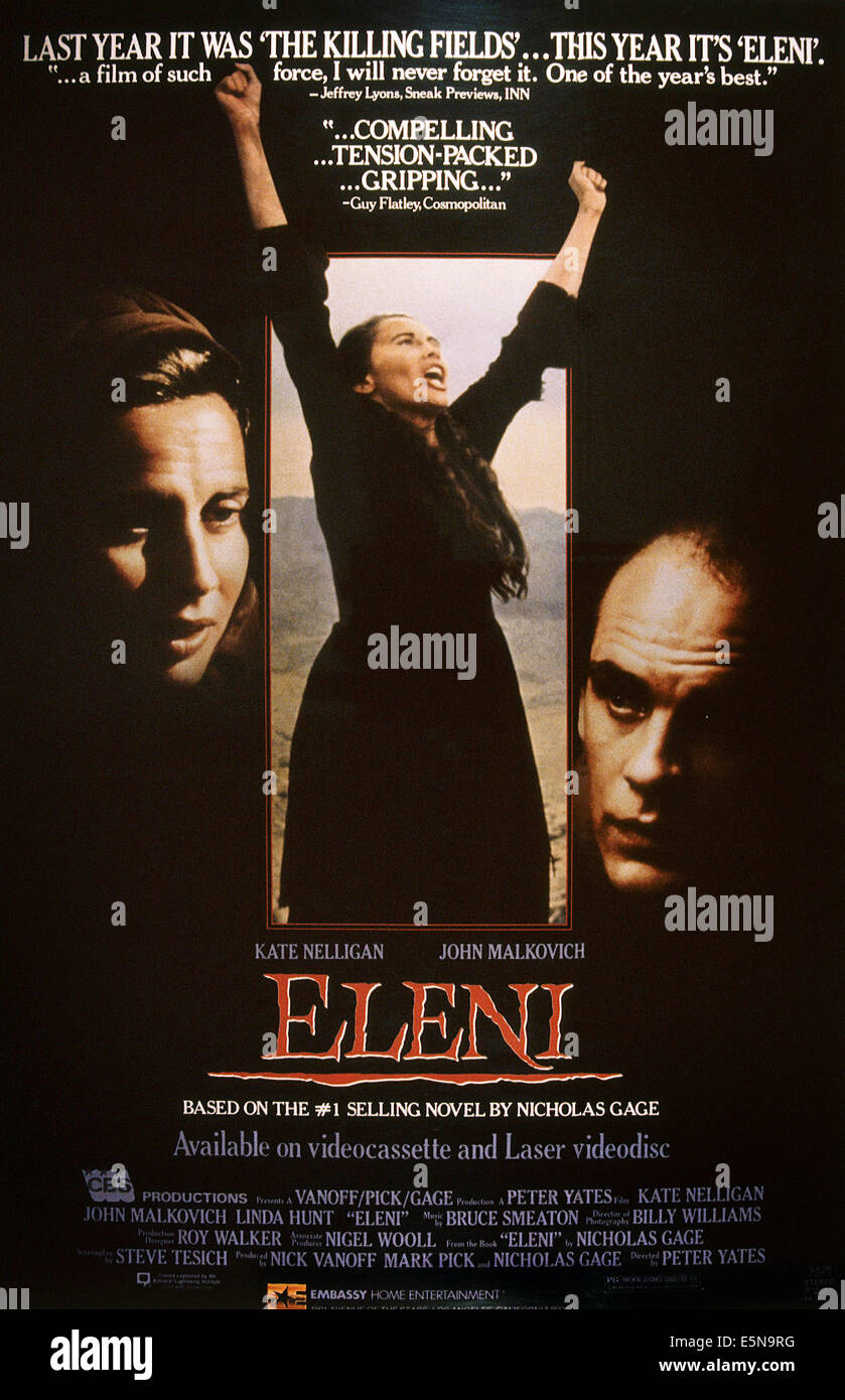 ELENI, from left: Kate Nelligan (twice), John Malkovich, 1985, © Warner ...