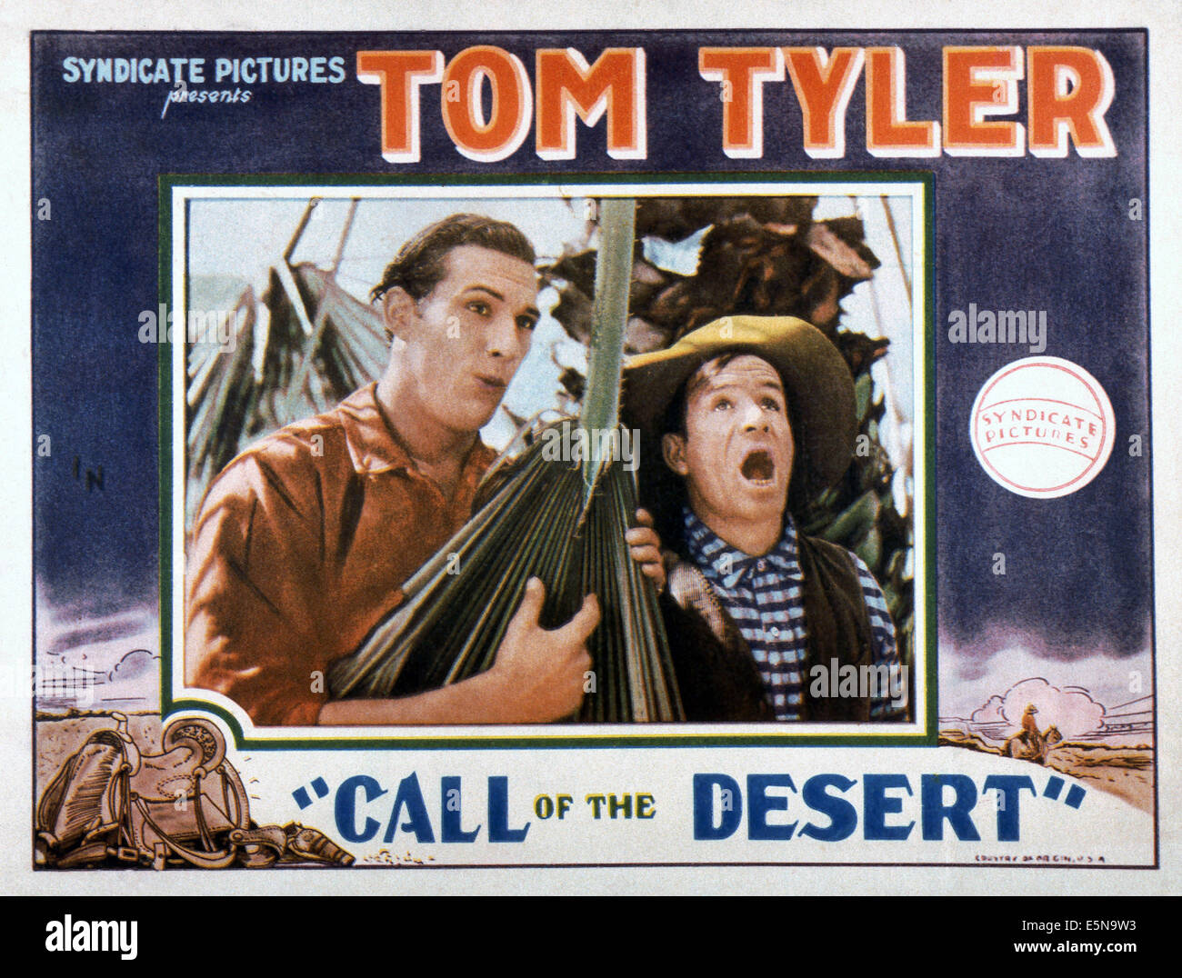 CALL OF THE DESERT, from left: Tom Tyler, Bobby Dunn, 1930 Stock Photo ...