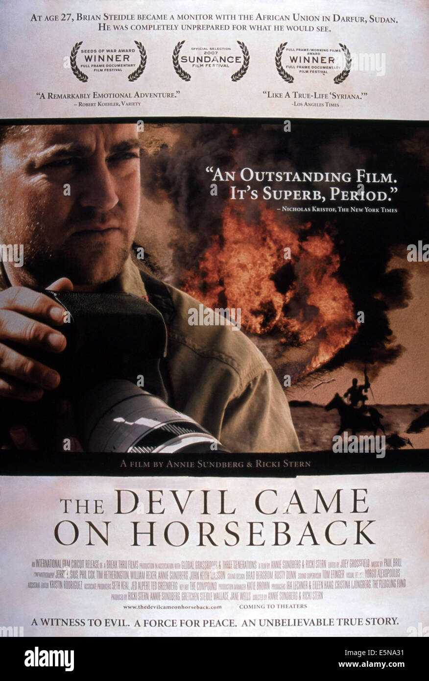 THE DEVIL CAME ON HORSEBACK, U.S. poster, Brian Steidle (left), 2007 ...