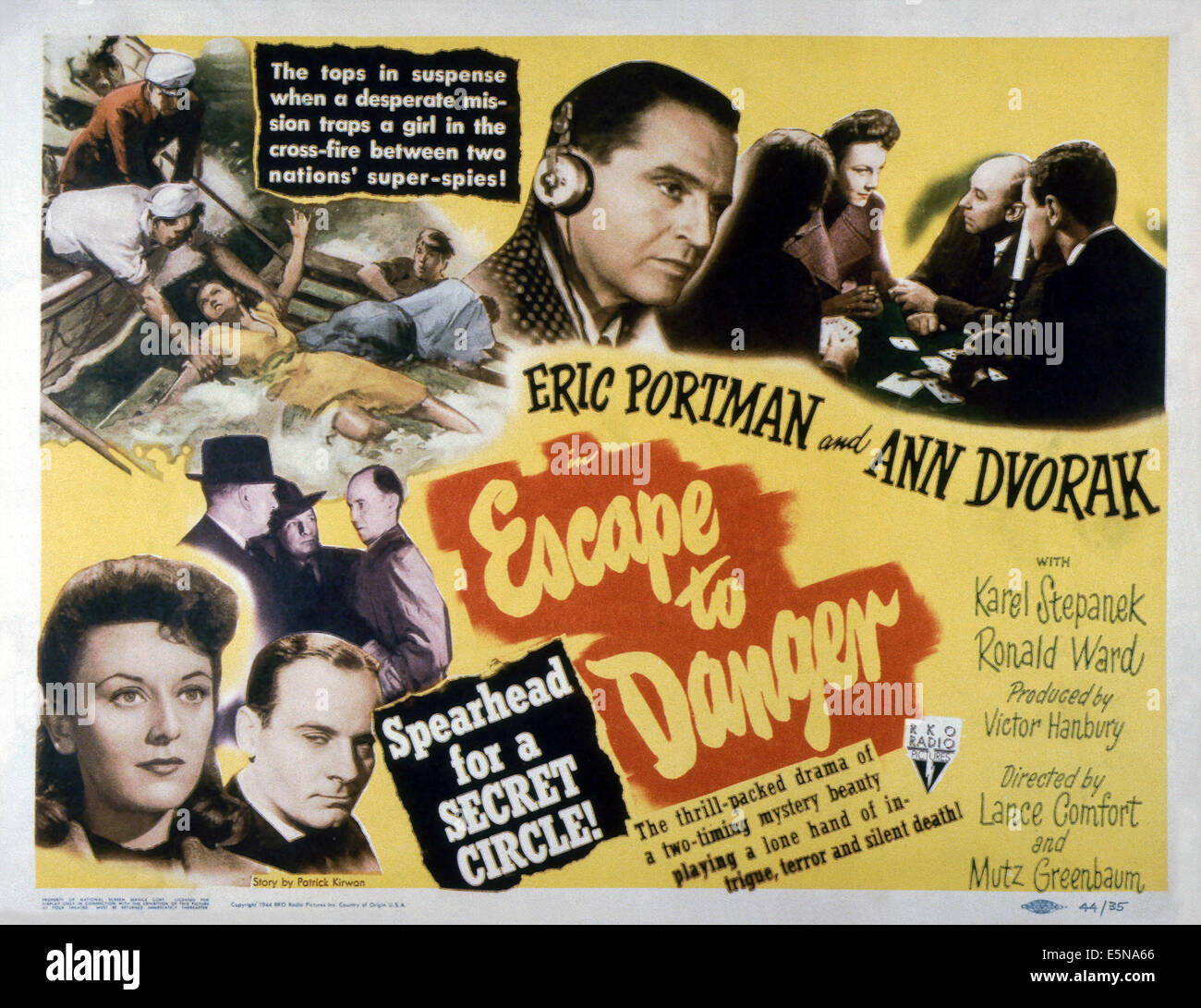 ESCAPE TO DANGER, Ann Dvorak (bottom left), 1943 Stock Photo - Alamy