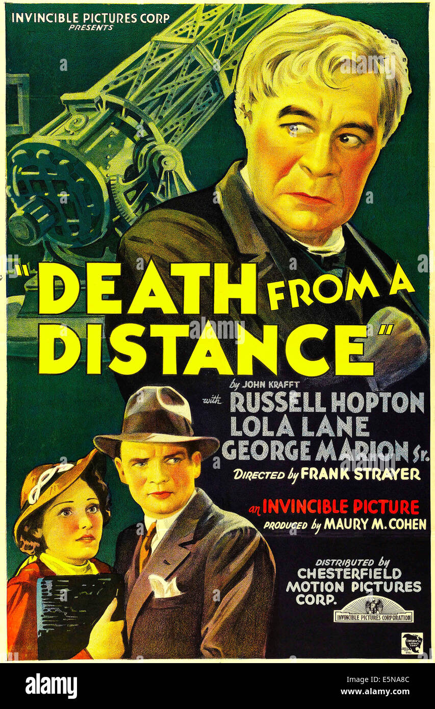 DEATH FROM A DISTANCE, Lola Lane, Russell Hopton, George F. Marion, Sr ...