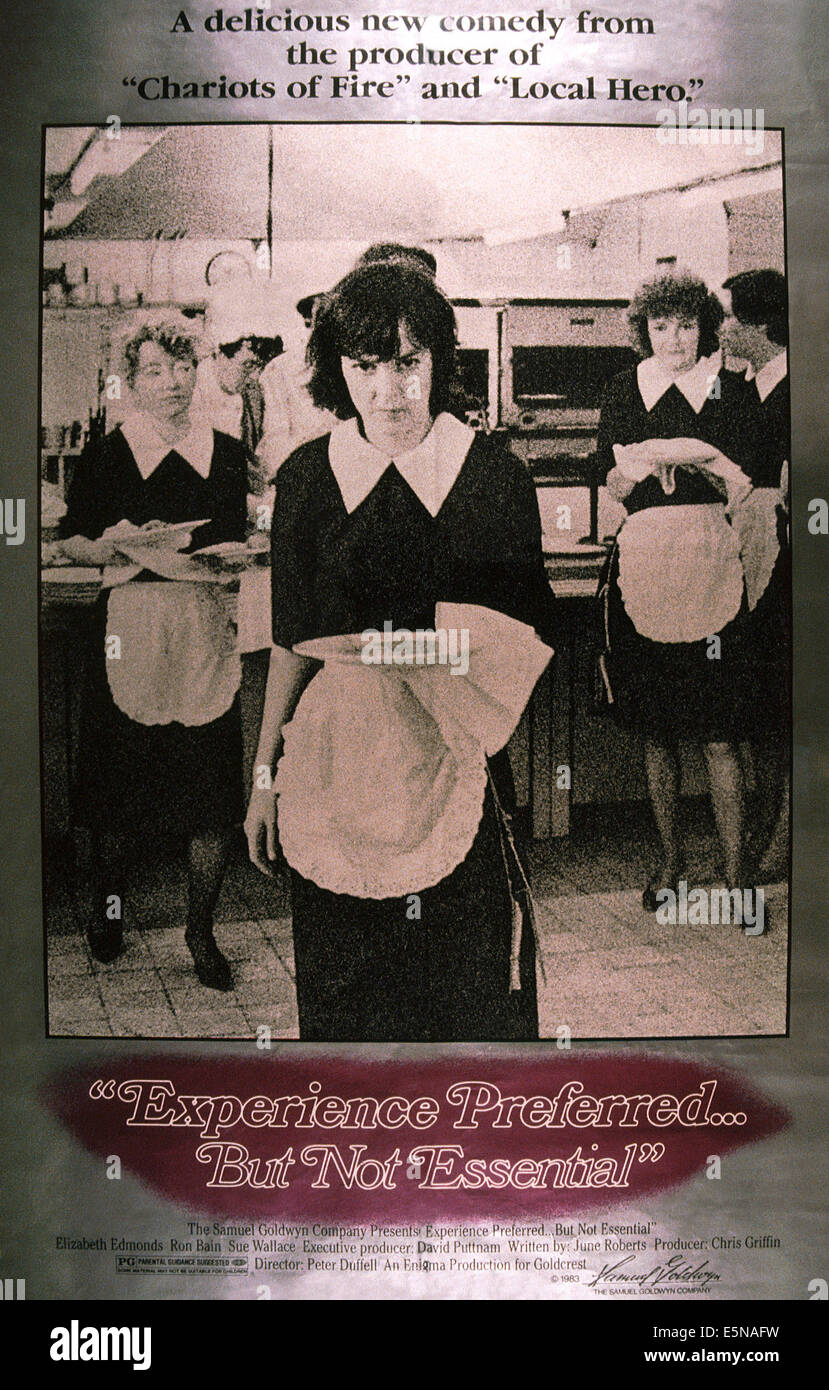 EXPERIENCE PREFERRED...BUT NOT ESSENTIAL, poster, Elizabeth Edmonds ...