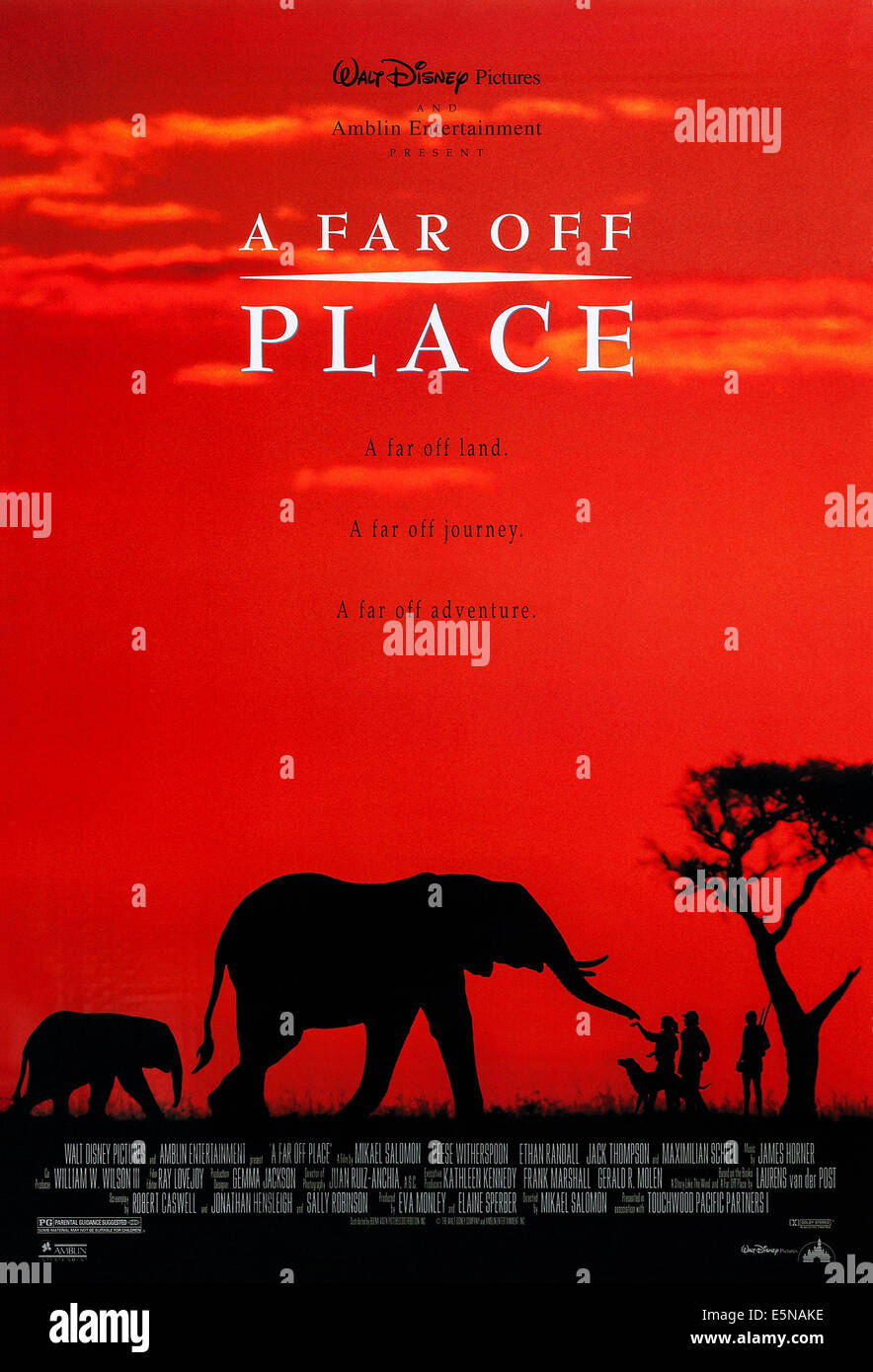 A FAR OFF PLACE, US poster art, 1993, © Buena Vista/courtesy Everett ...