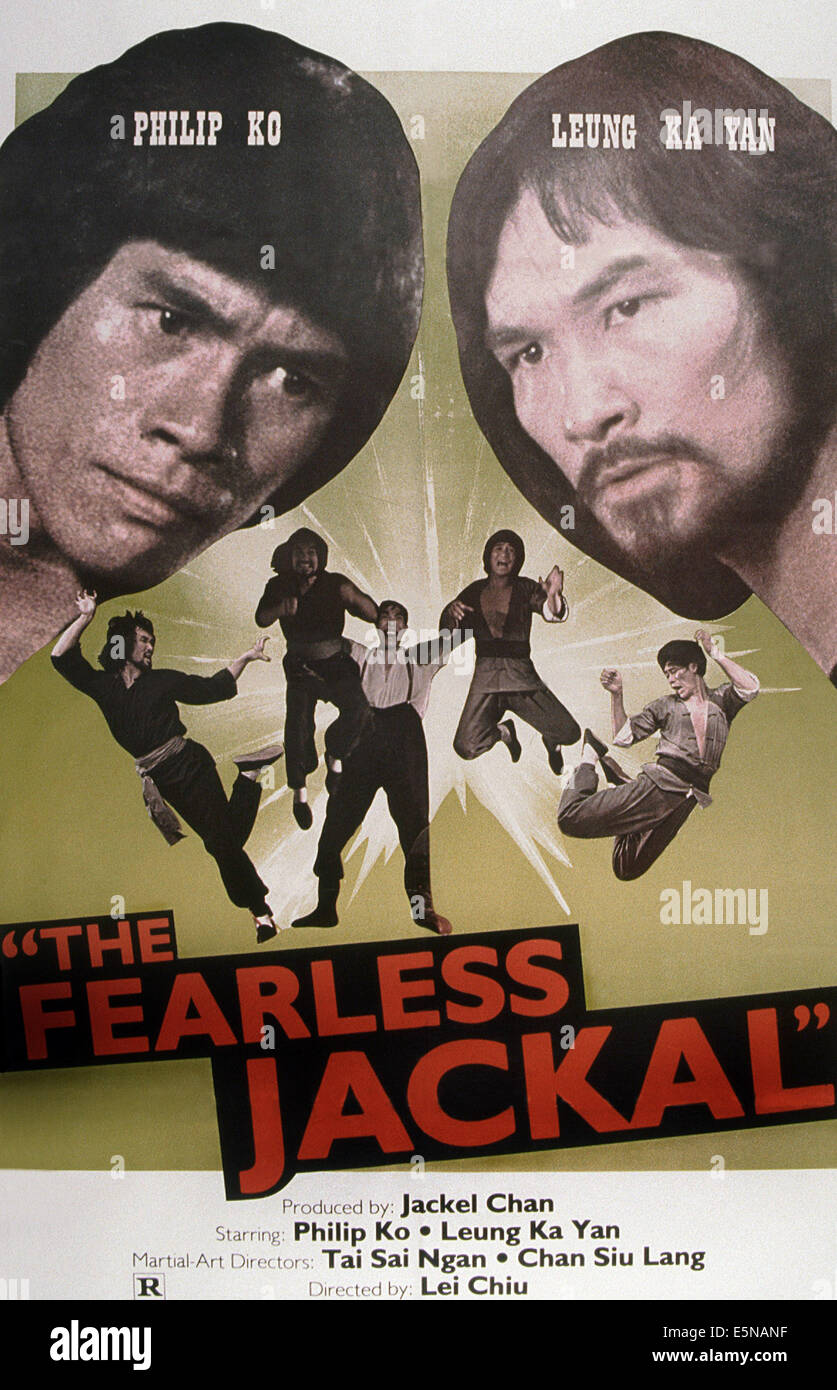 THE FEARLESS JACKAL, top from left: Philip Ko, Leung Ka Yan, 1982 Stock ...