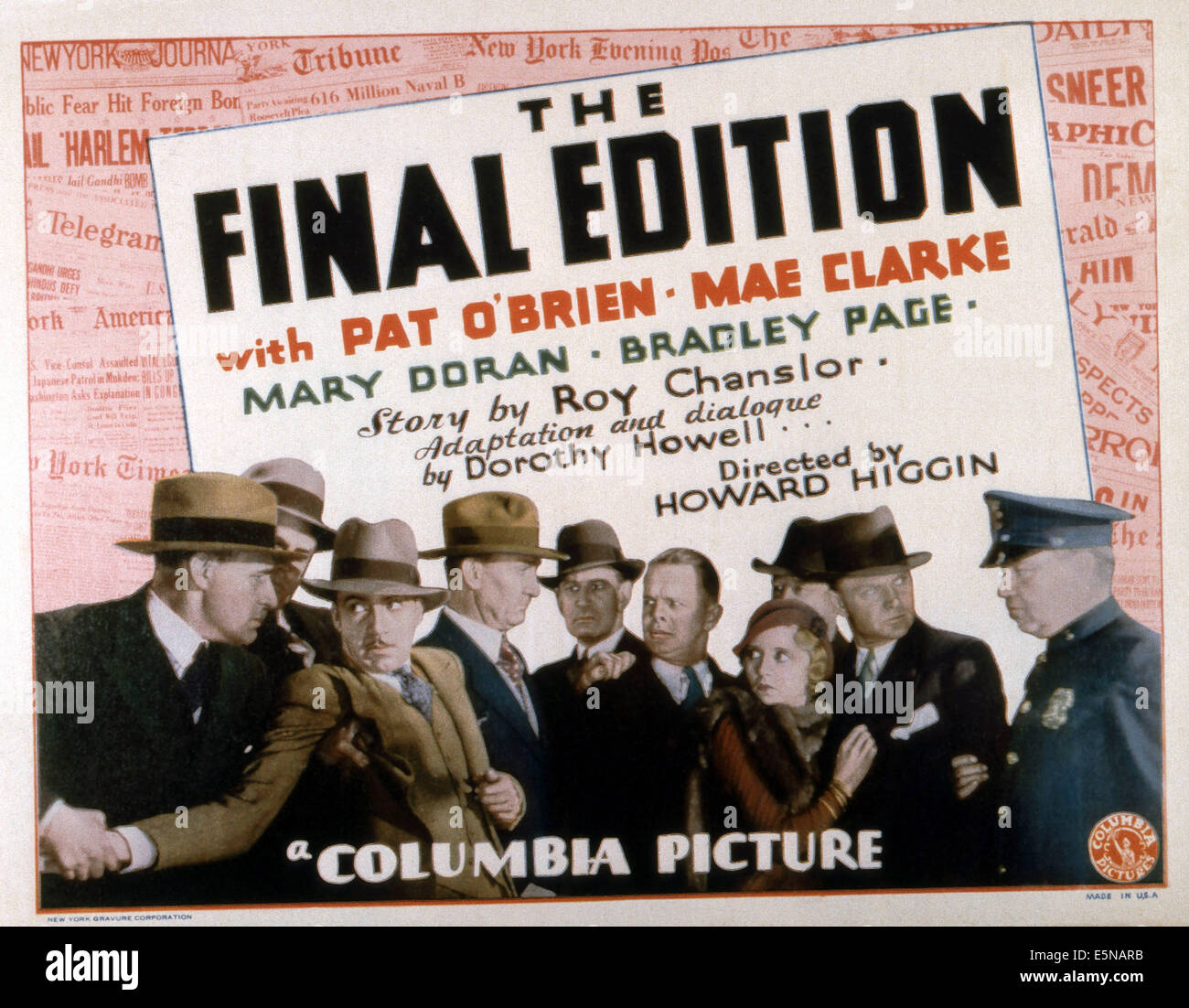THE FINAL EDITION, Bradley Page (mustache), Mary Doran (third from ...