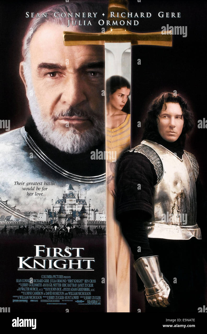 FIRST KNIGHT, US postre art, from left: Sean Connery, Julia Ormond ...
