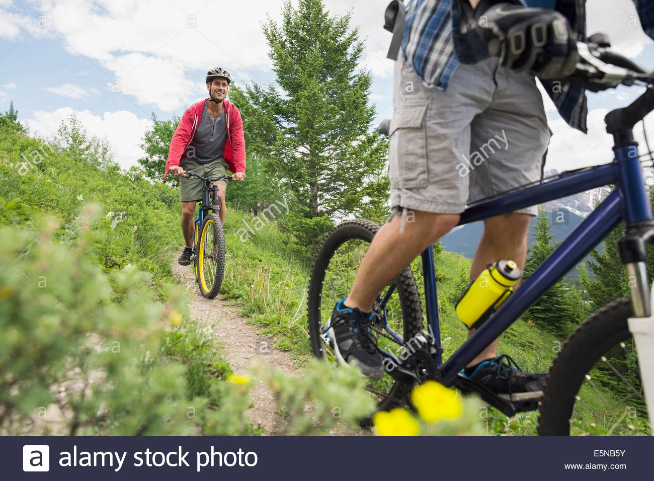 Young men on bikes hi-res stock photography and images - Alamy