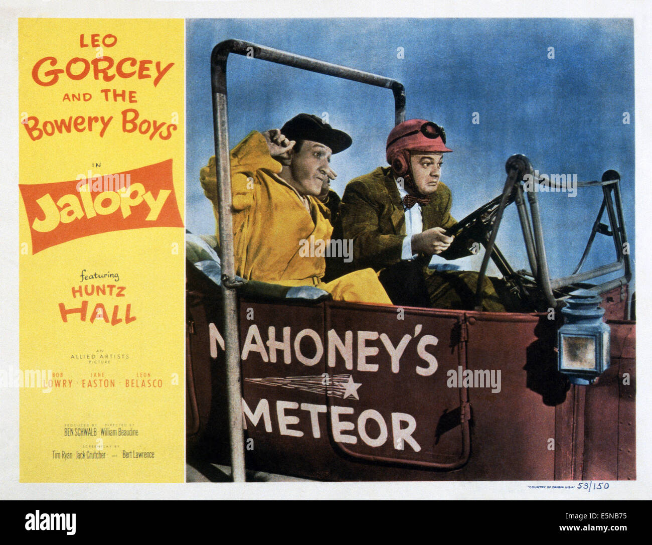 JALOPY, from left: Huntz Hall, Leo Gorcey, 1953 Stock Photo - Alamy