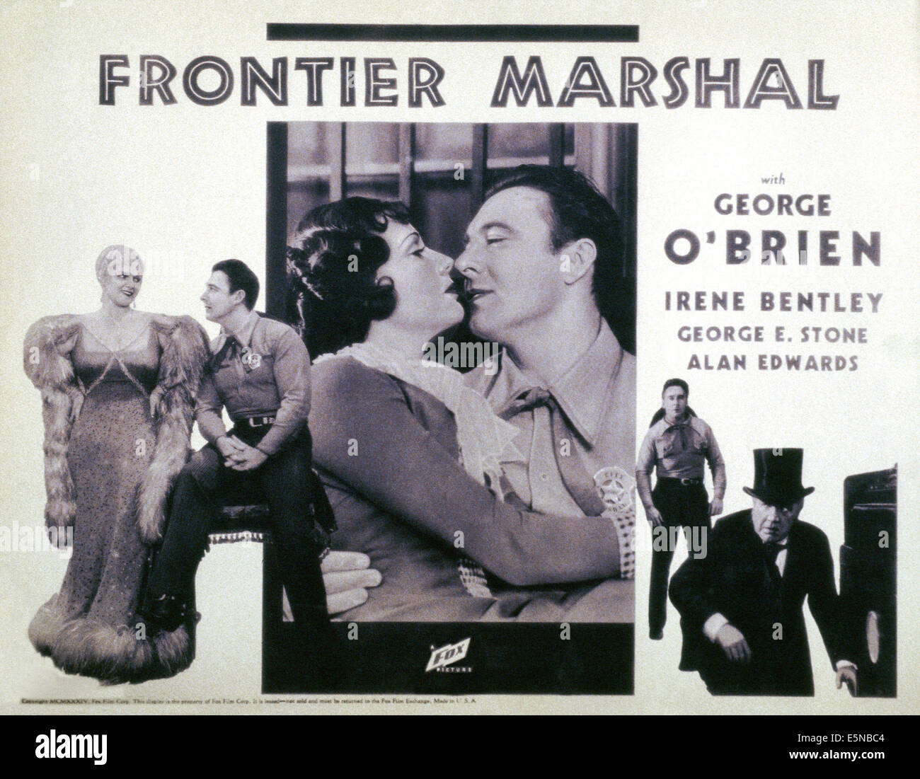 FRONTIER MARSHAL, center: Irene Bentley, George O'Brien; left: Ruth ...