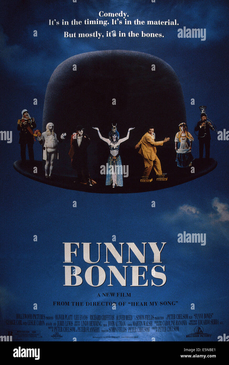 FUNNY BONES, poster, Jerry Lewis (left), Oliver Platt (third from right), 1995. ©Buena Vista ...