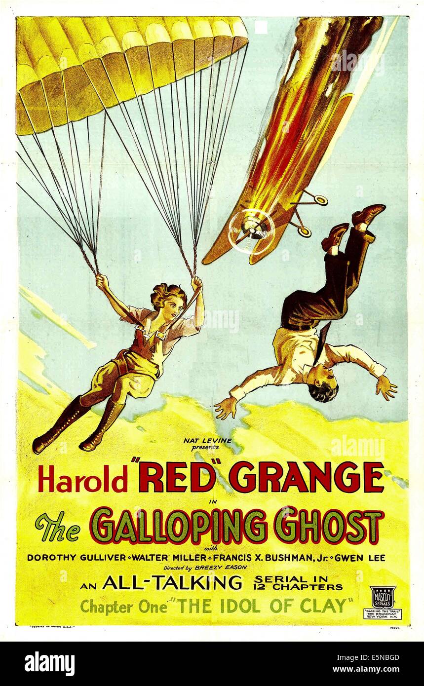 THE GALLOPING GHOST, Dorothy Gulliver, Red Grange in 'Chapter 1: The ...