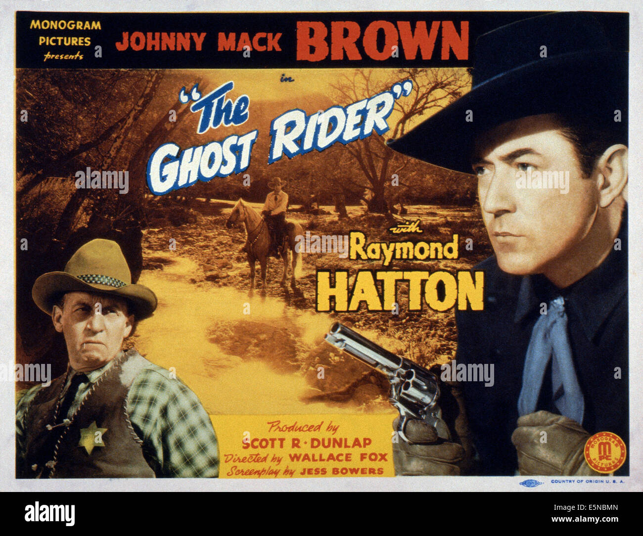 THE GHOST RIDER, from left: Raymond Hatton, Johnny Mack Brown, 1943 ...
