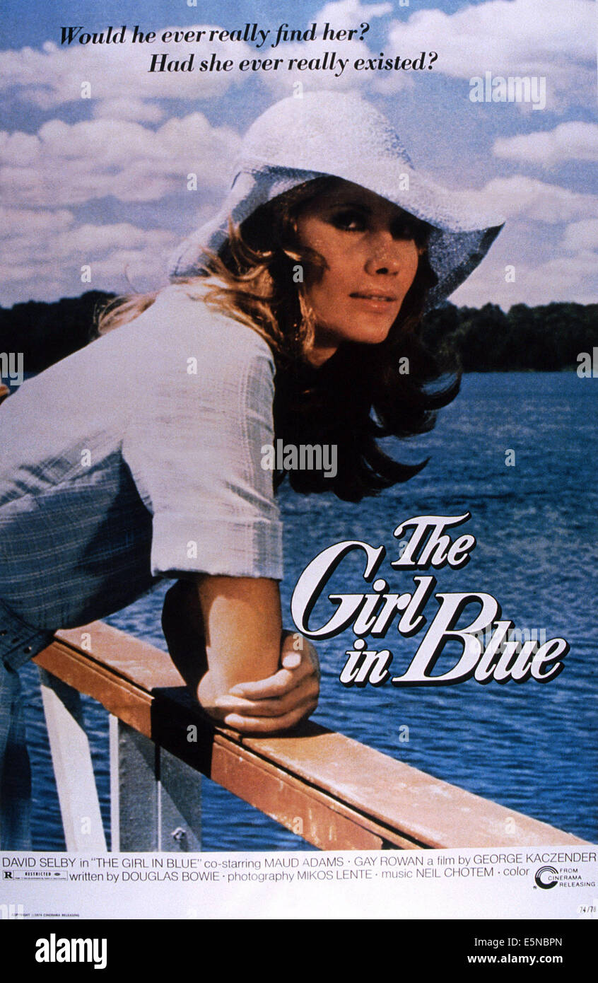 THE GIRL IN BLUE, U.S. poster, Maud Adams, 1973 Stock Photo - Alamy