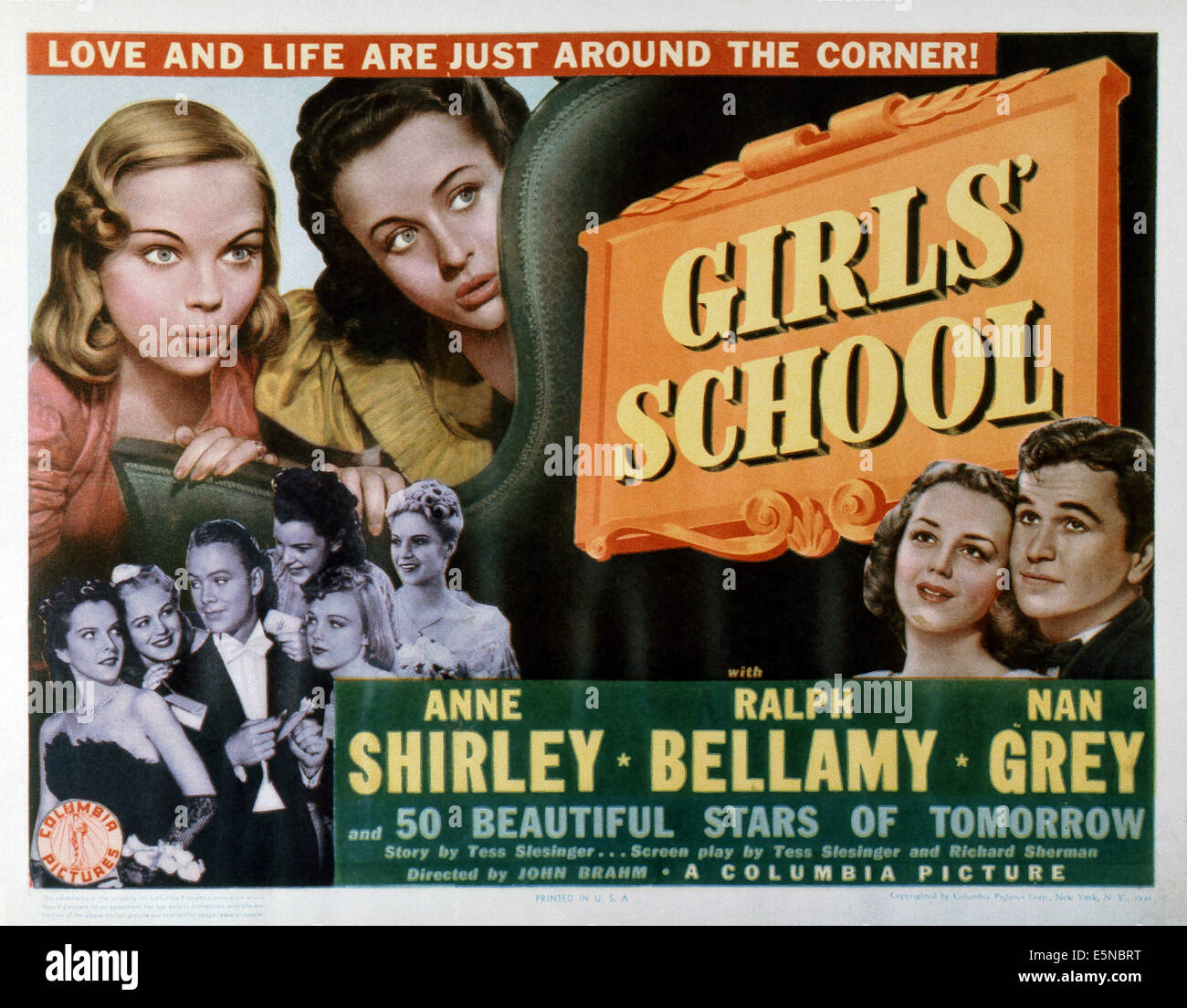 1930s school girls hi-res stock photography and images - Alamy