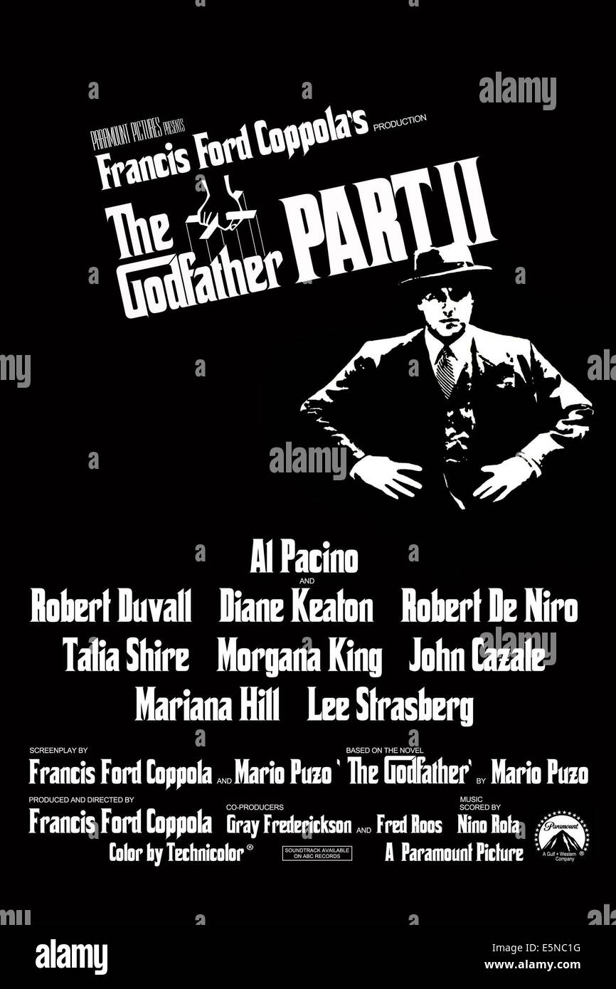 The godfather part ii poster hi-res stock photography and images - Alamy