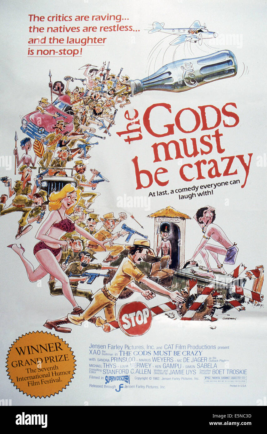 THE GODS MUST BE CRAZY, poster, 1980. ©20th Century-Fox Film ...
