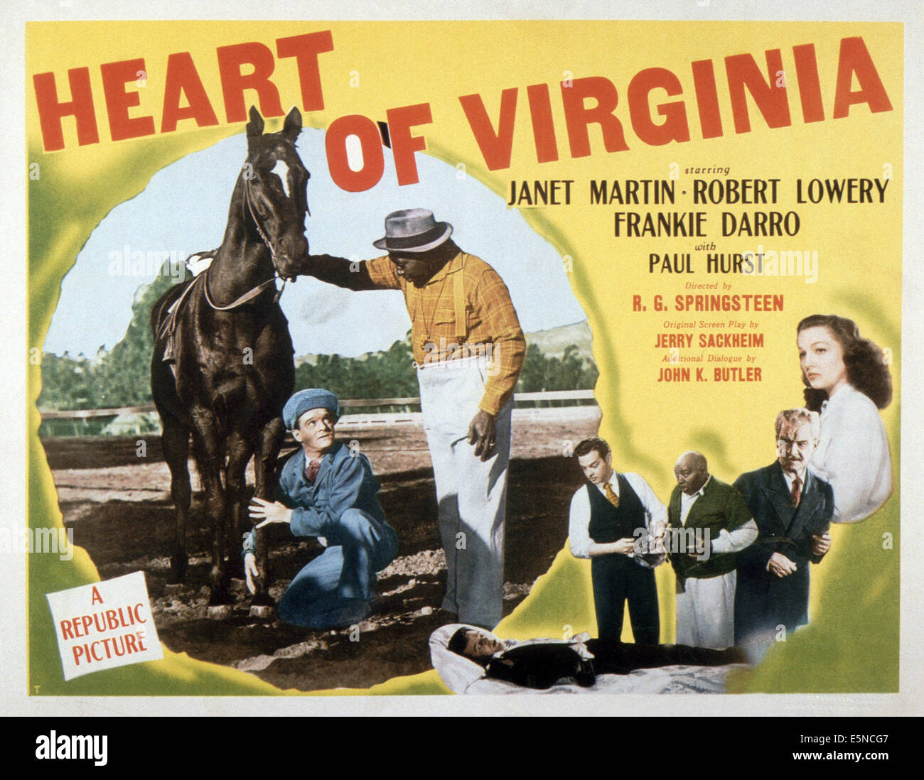 HEART OF VIRGINIA, from left: Frankie Darro, Sam McDaniel, Janet Martin ...