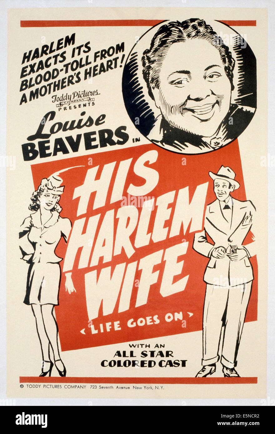 HIS HARLEM WIFE, (aka LIFE GOES ON), U.S. poster, Louise Beavers (top ...