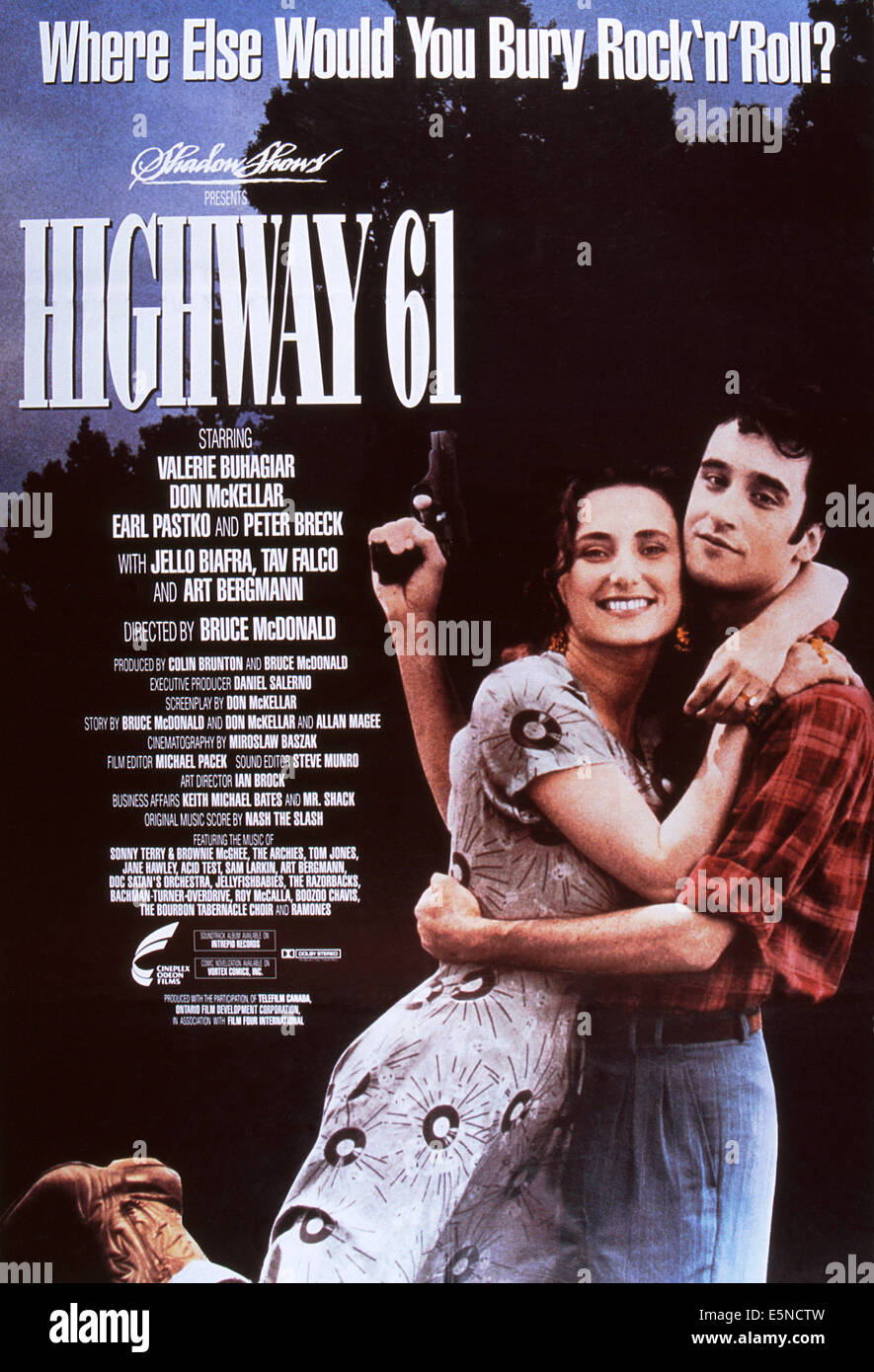 HIGHWAY 61, poster, from left: Valerie Buhagiar, Don McKellar, 1991 ...