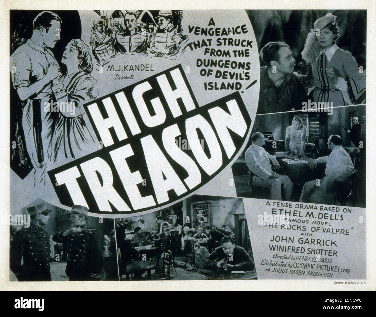 HIGH TREASON, (aka THE ROCKS OF VALPRE), Leslie Perrins (bottom, second ...