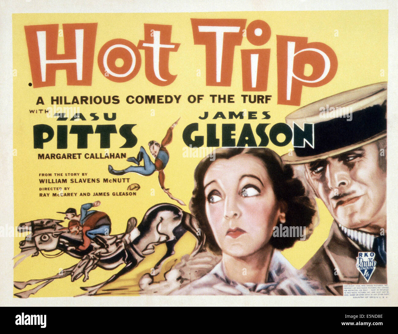 HOT TIP, from left: Zasu Pitts, James Gleason, 1935 Stock Photo - Alamy