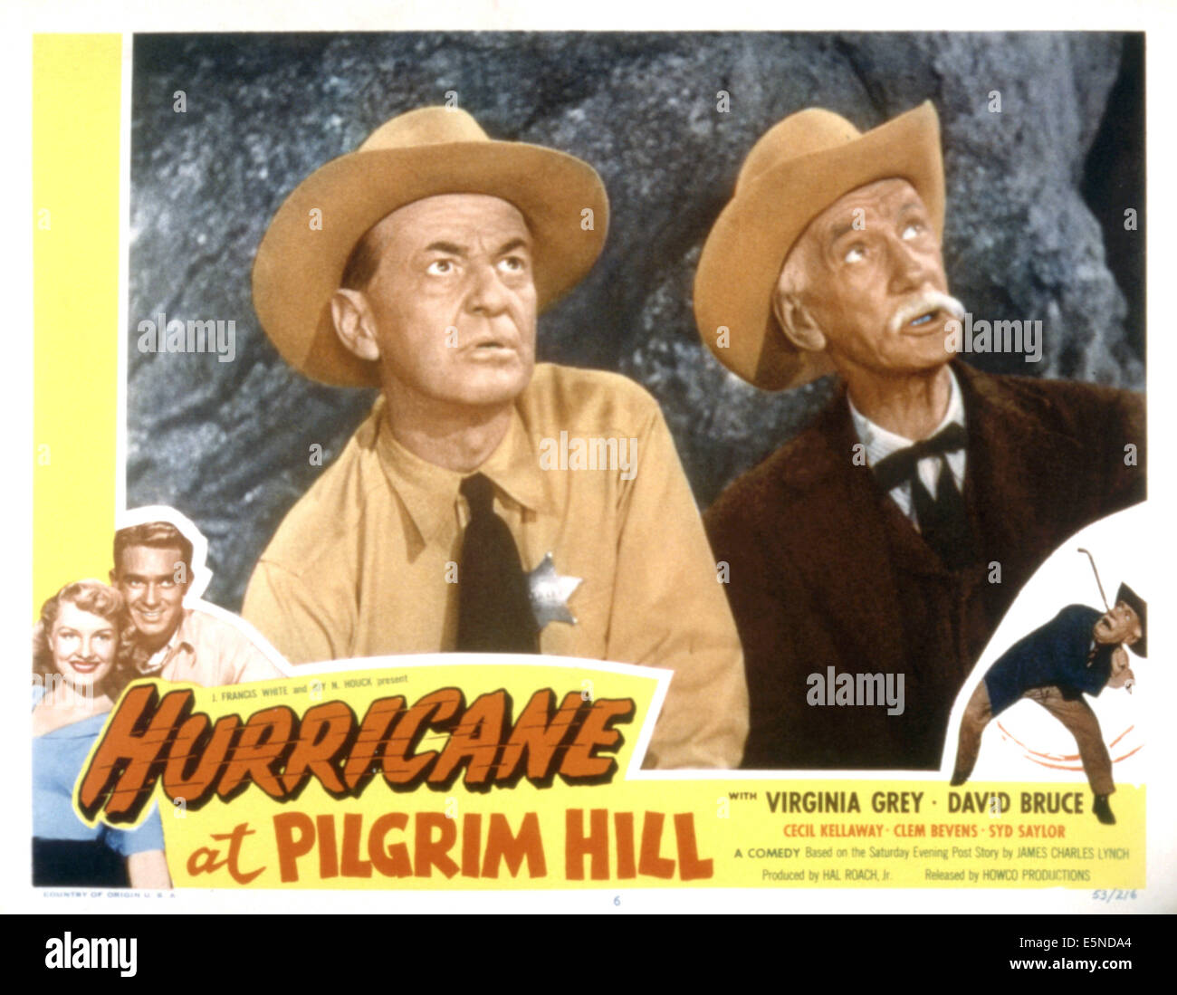 HURRICANE AT PILGRIM HILL, Syd Saylor, Clem Bevans, 1954 Stock Photo ...