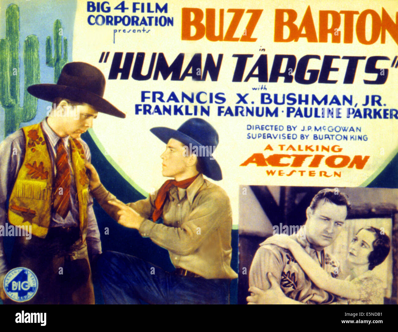 HUMAN TARGETS, first, third and fourth from left: Buzz Barton, Ralph Bushman (aka, Francis X ...