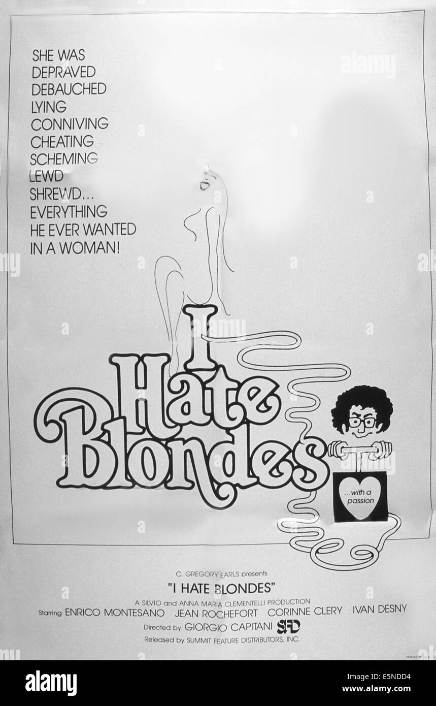 I HATE BLONDES, (aka ODIO LE BLONDE), 1980, © Summit Feature ...