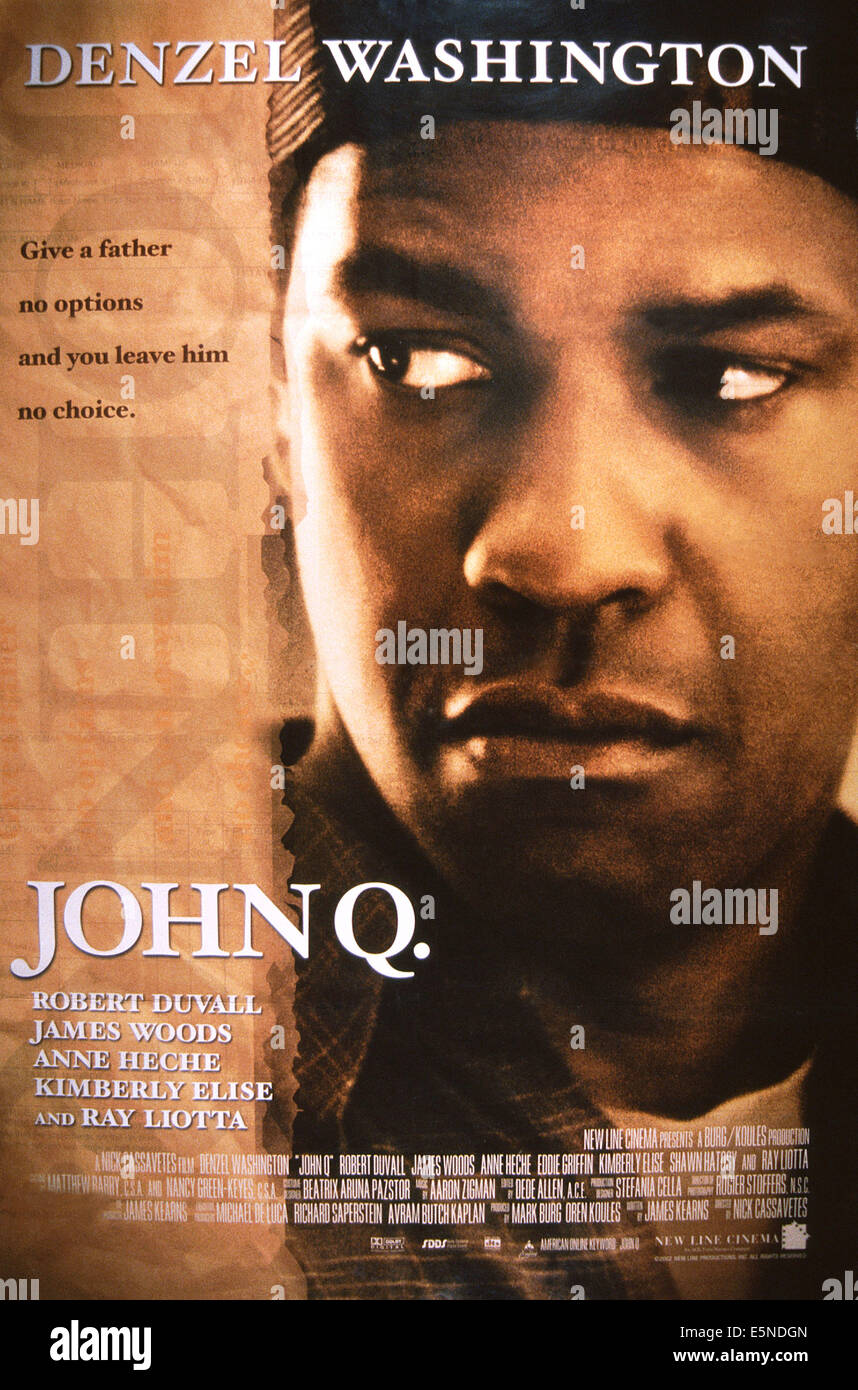 John Q Movie Poster Dinner In America John Q (color)" Essential
