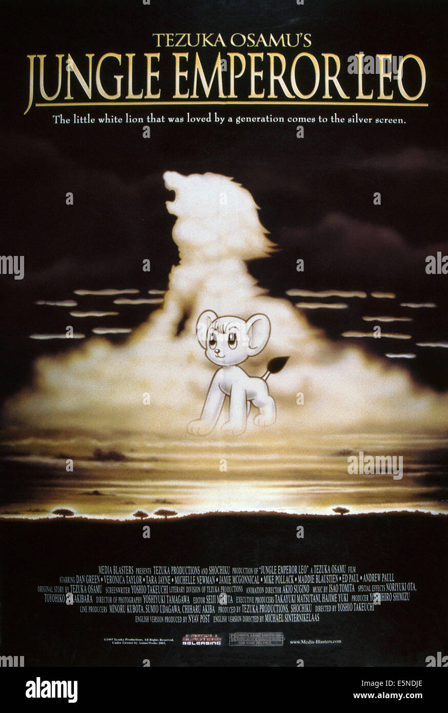 JUNGLE EMPEROR LEO, (aka JANGURU TAITEI), poster, 1997. ©Tezuka ...