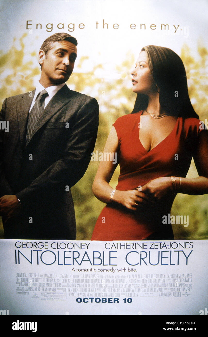 INTOLERABLE CRUELTY, from left: George Clooney, Catherine Zeta-Jones ...