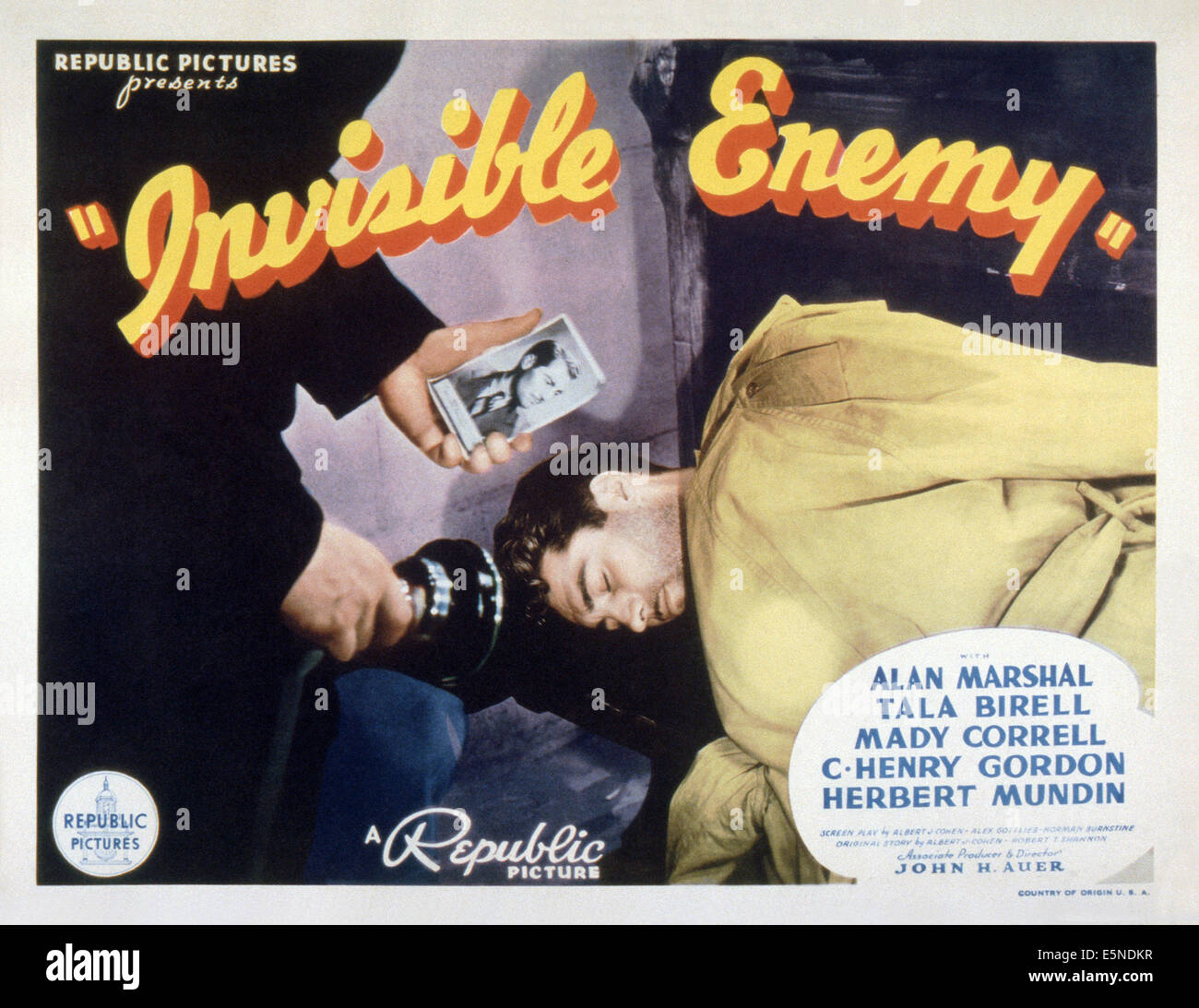 INVISIBLE ENEMY, Alan Marshal, 1938 Stock Photo - Alamy