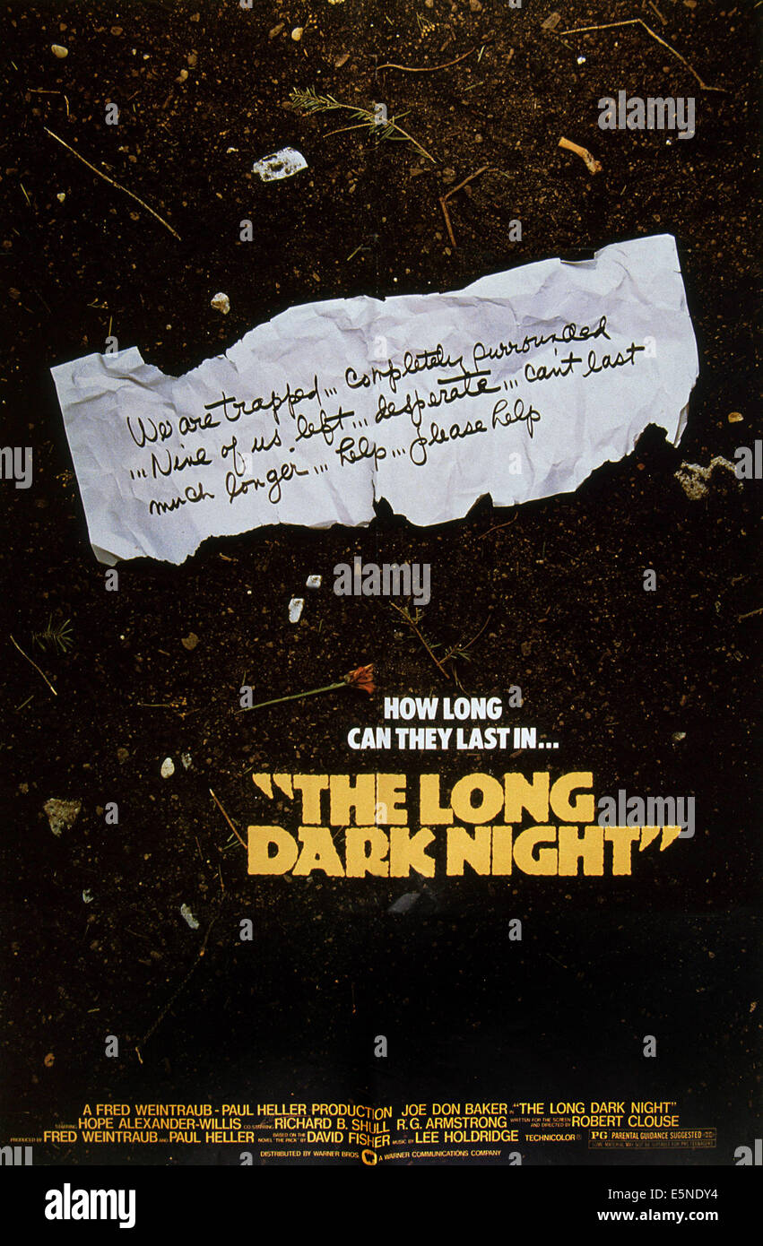 THE LONG DARK NIGHT, U.S. poster, 1977 Stock Photo - Alamy