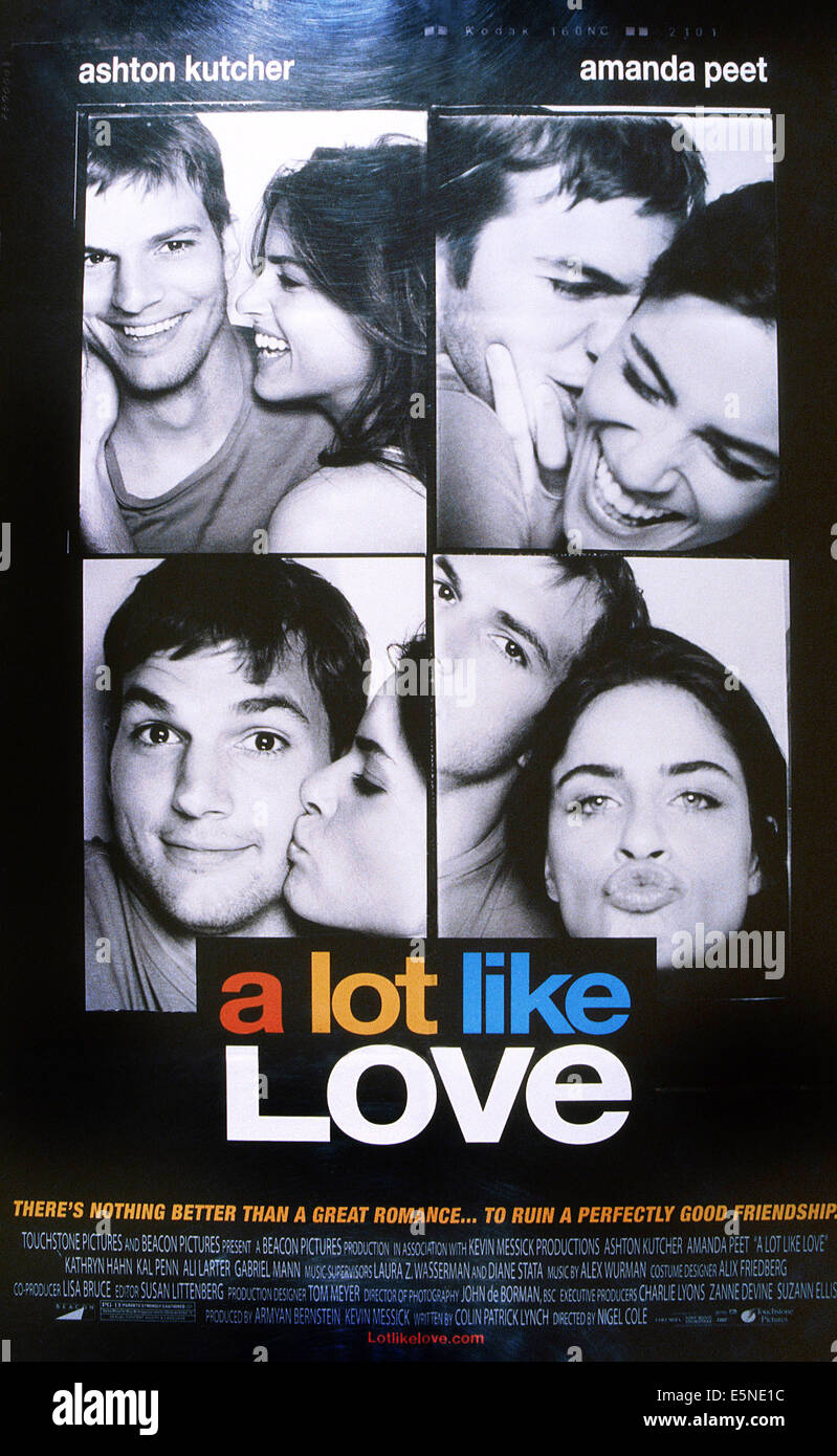 A LOT LIKE LOVE, four times from left: Ashton Kutcher, Amanda Peet ...