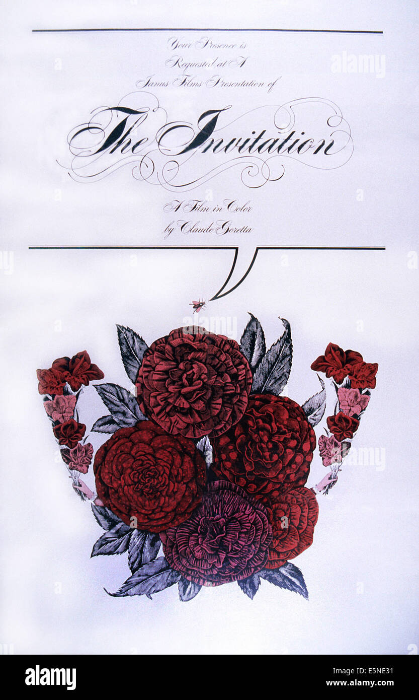 THE INVITATION, (aka I'INVITATION), poster, 1973 Stock Photo - Alamy