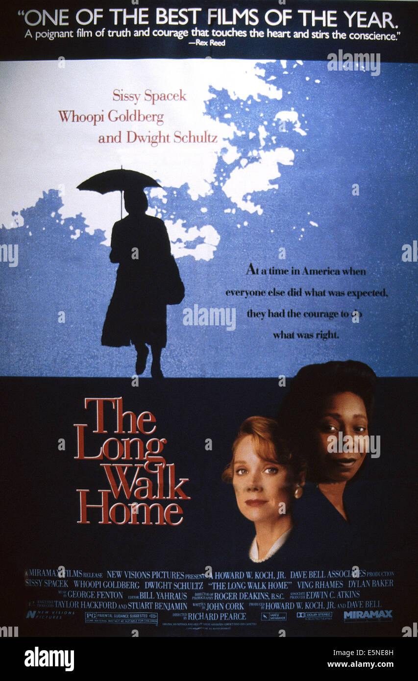 THE LONG WALK HOME, U.S. poster, bottom, from left: Sissy Spacek ...