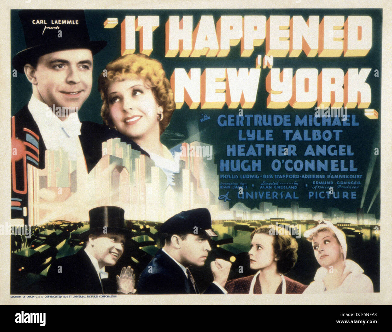 IT HAPPENED IN NEW YORK, top from left: Lyle Talbot, Gertrude Michael ...