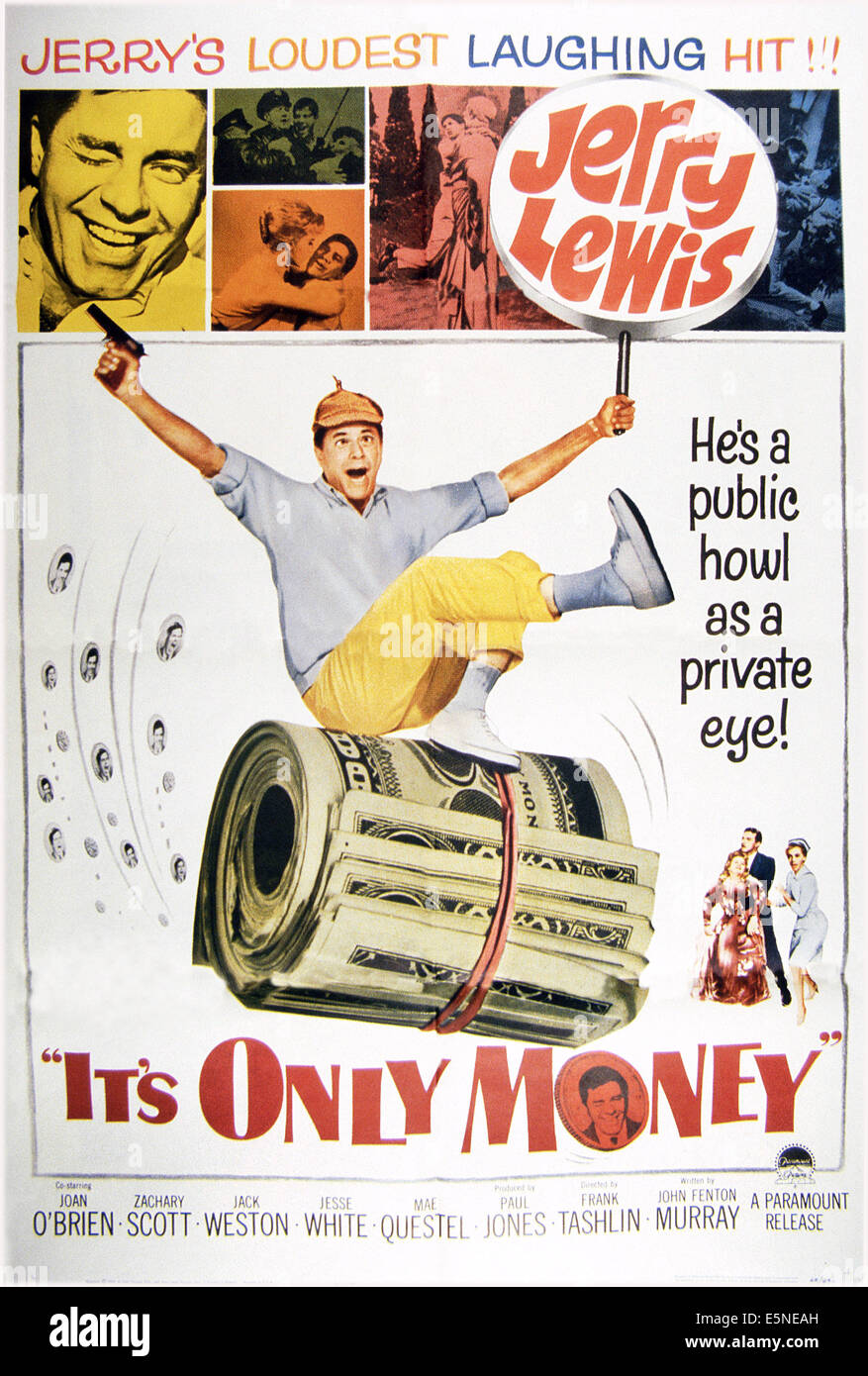 IT'S ONLY MONEY, Jerry Lewis, 1962 Stock Photo - Alamy