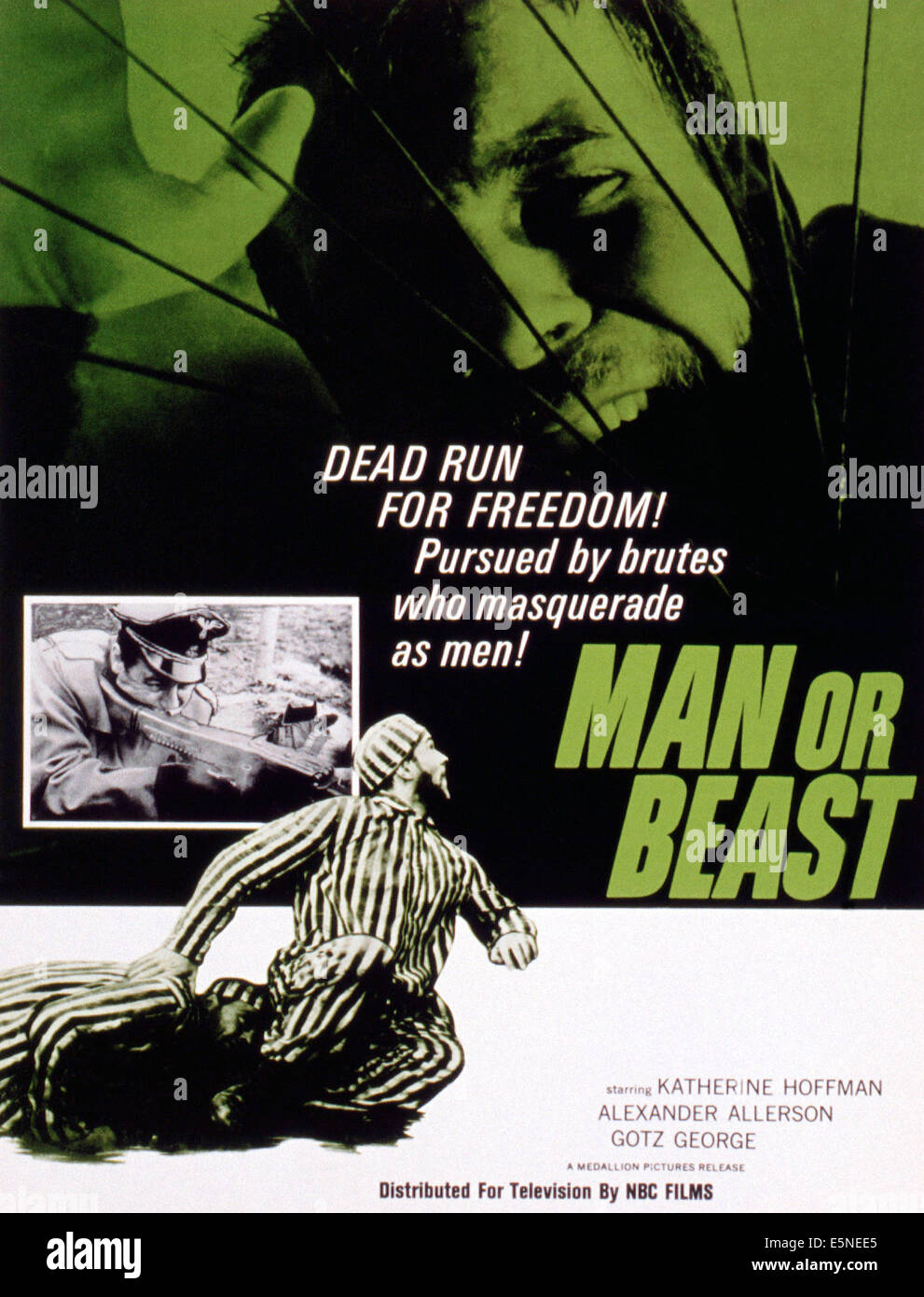 MAN AND BEAST, (aka MAN OR BEAST, aka MENSCH UND BESTIE), poster, Gotz ...