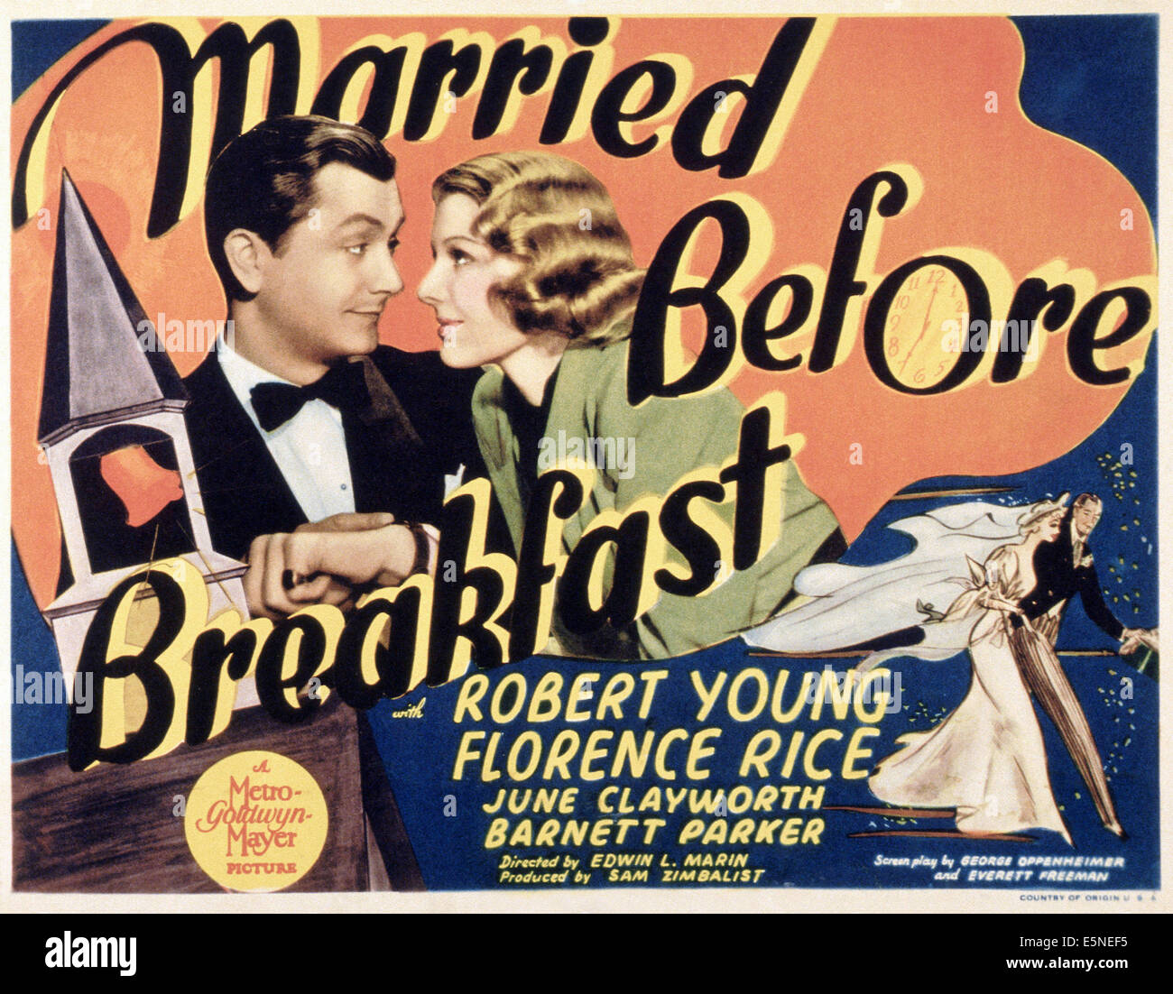 MARRIED BEFORE BREAKFAST, from left: Robert Young, Florence Rice, 1937 ...