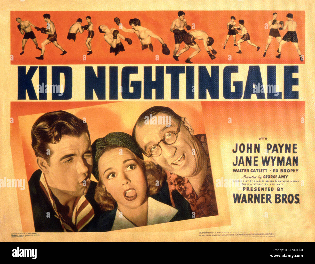 KID NIGHTINGALE, from left: John Payne, Jane Wyman, Walter Catlett ...