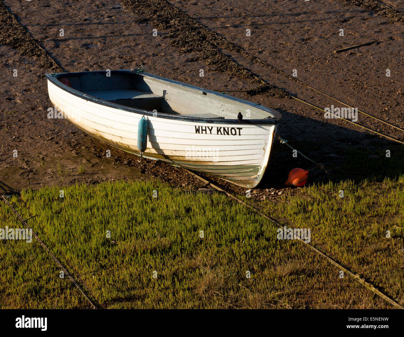 A boat with an unusual name at Wells Inner Harbour in Norfolk, England ...