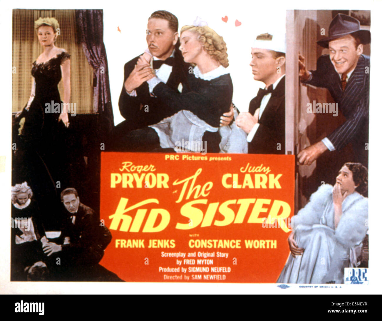 THE KID SISTER, Constance Worth, Judy Clark, Roger Pryor, Richard Byron ...