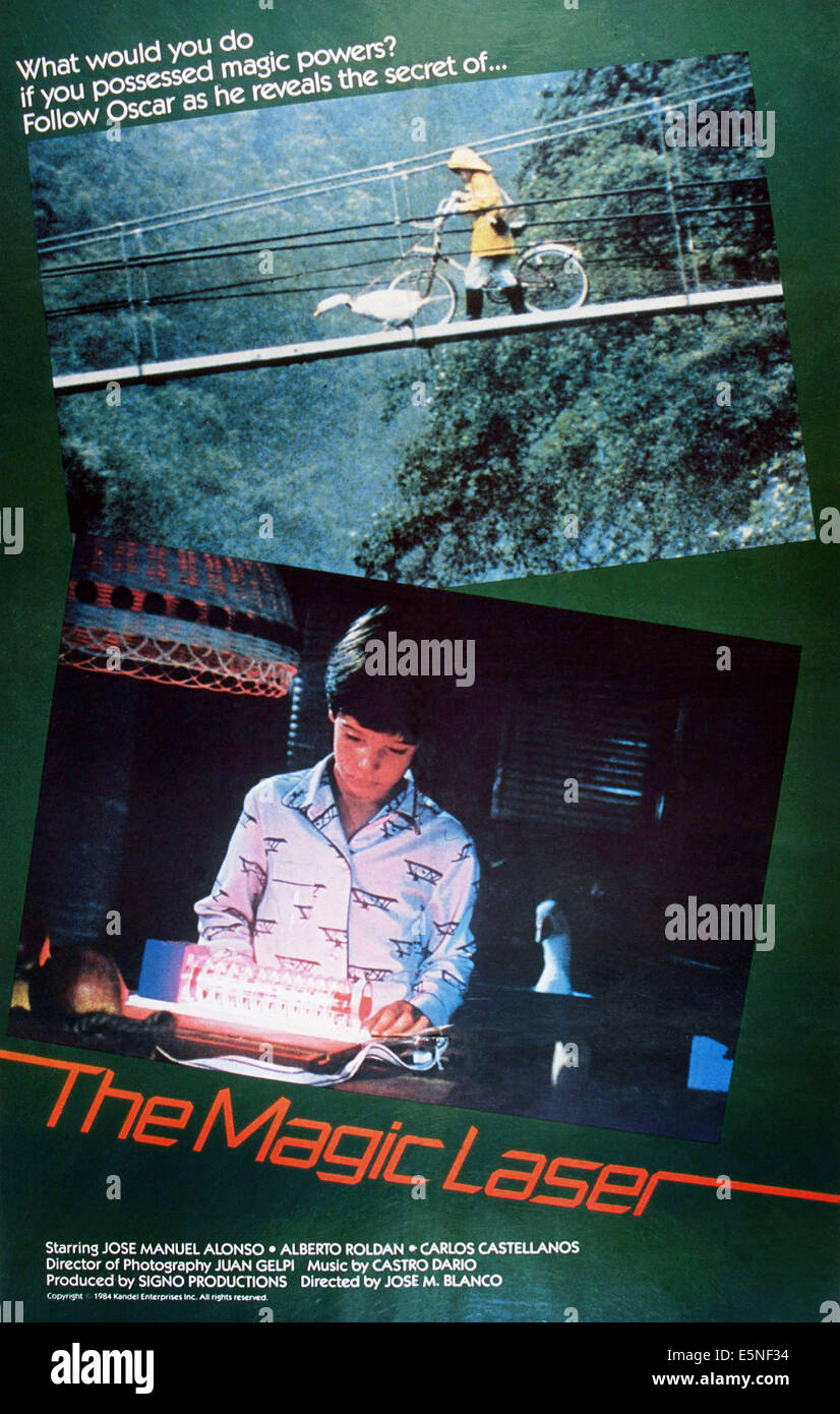 THE MAGIC LASER, (aka OSCAR, KINA AND THE LASER), poster, Jose Manuel ...