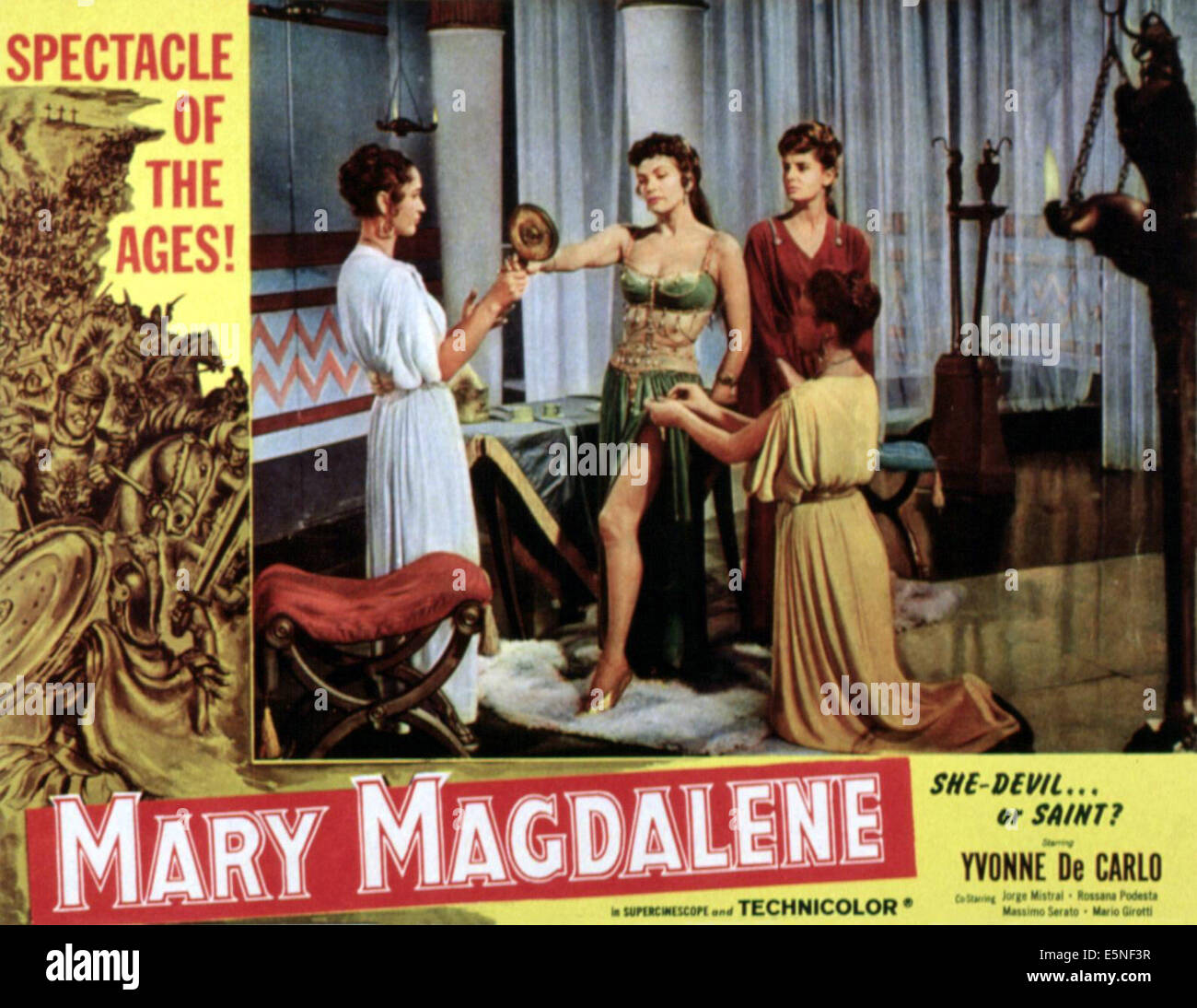 MARY MAGDALENE, (aka THE SWORD AND THE CROSS, aka LA SPADA E LA CROCE), Yvonne De Carlo, Rossana ...