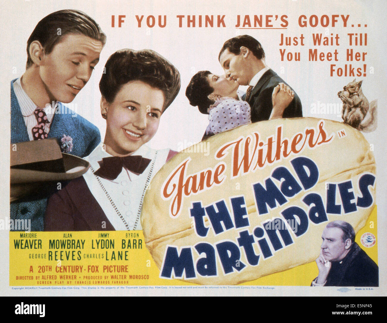 THE MAD MARTINDALES, US lobbycard, top left: Jimmy Lydon, Jane Withers ...