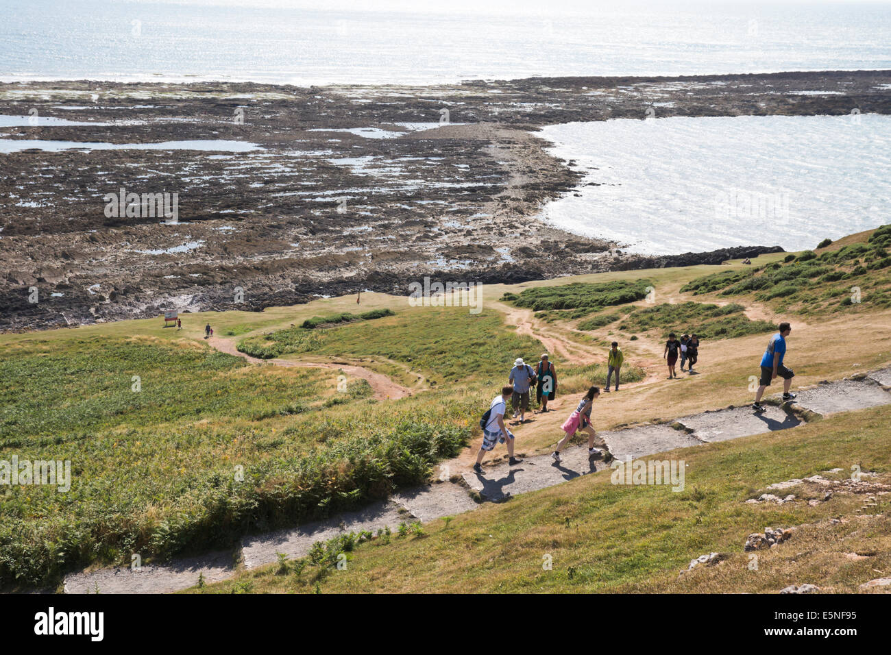 The Gower, West Glamorgan,Wales UK Worms Head Rhossili Stock Photo - Alamy