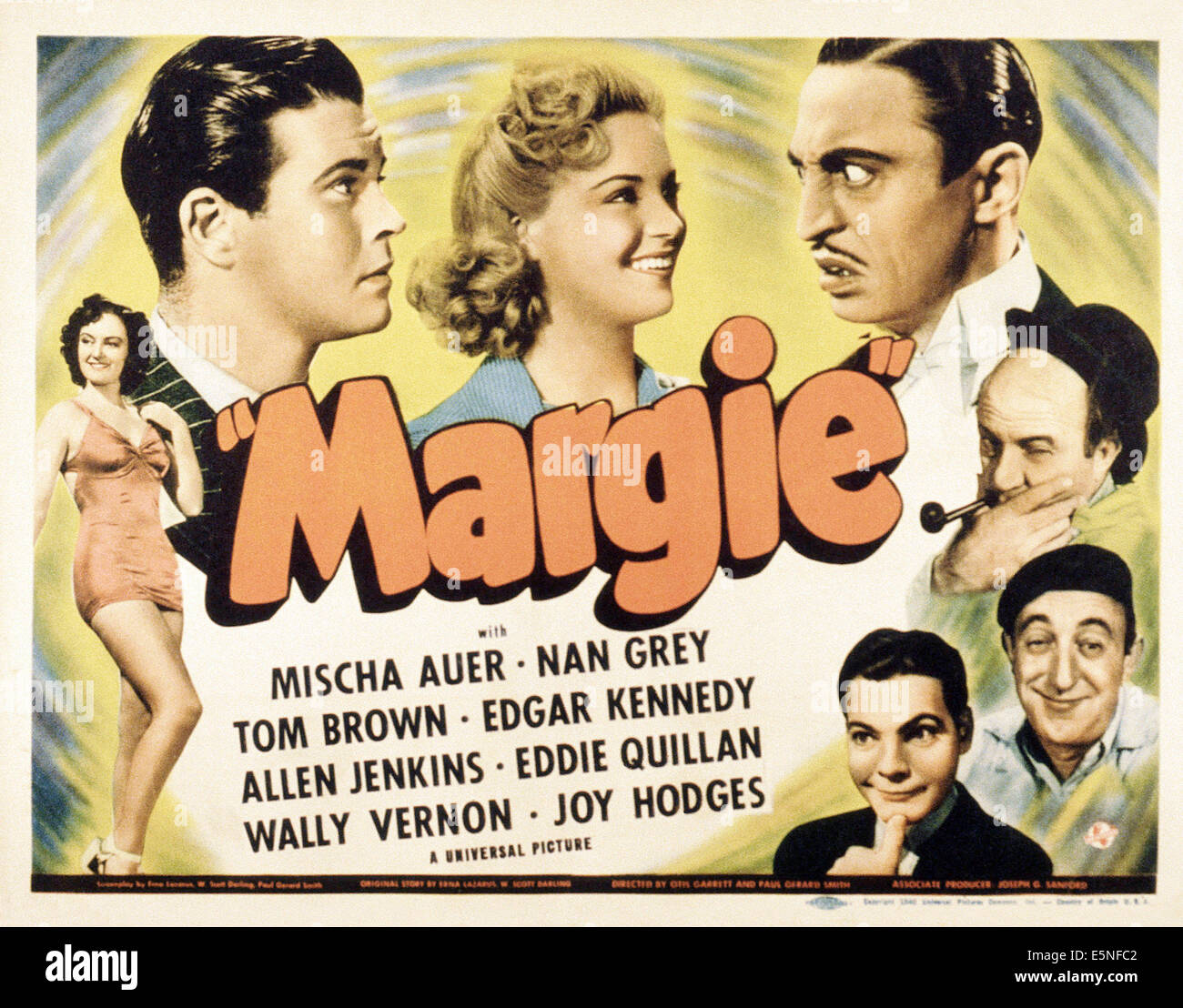 MARGIE, clockwise: Joy Hodges, Tom Brown, Nan Grey, Mischa Auer, Edgar ...