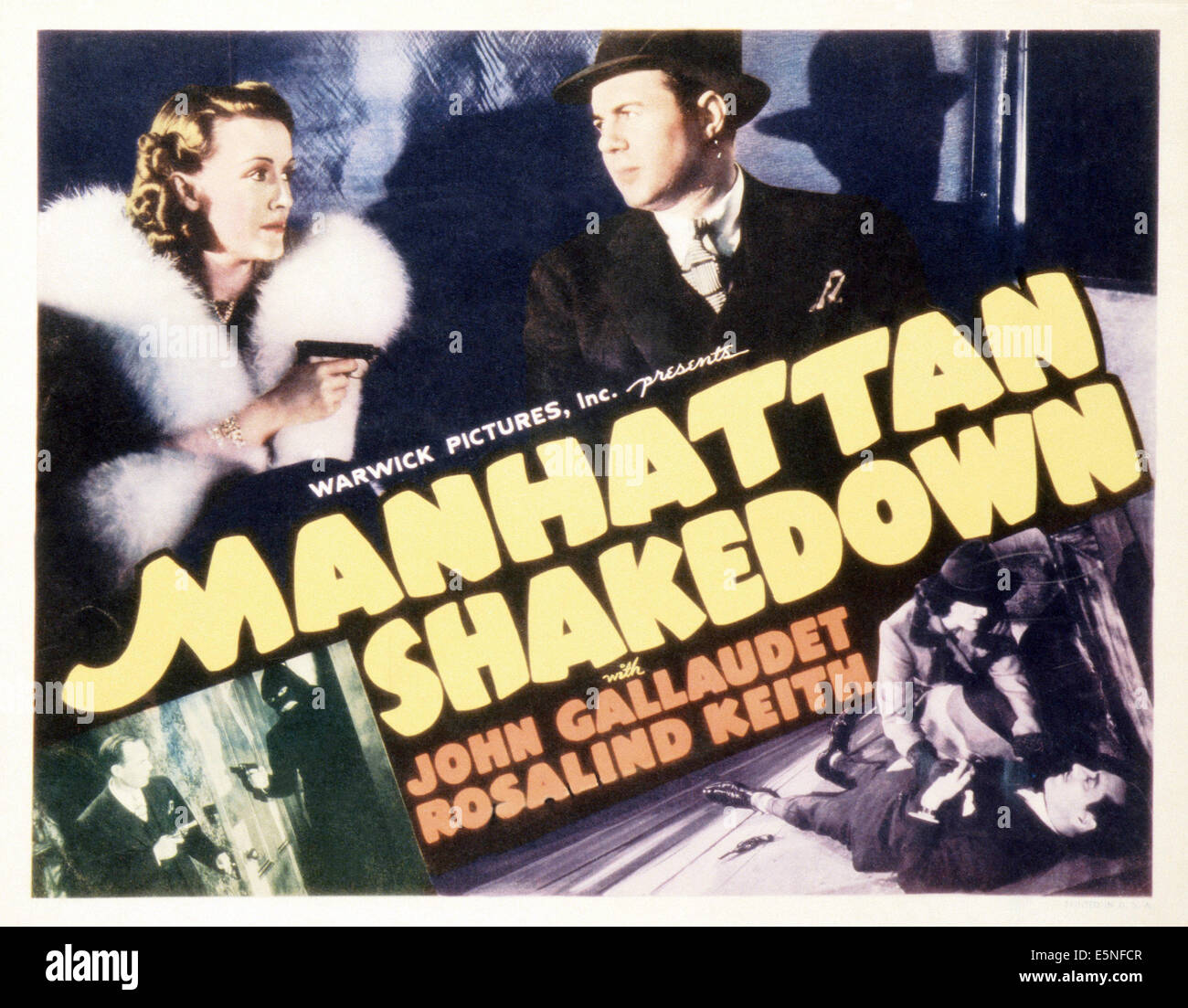 MANHATTAN SHAKEDOWN, from left: Rosalind Keith, John Gallaudet, 1937 ...